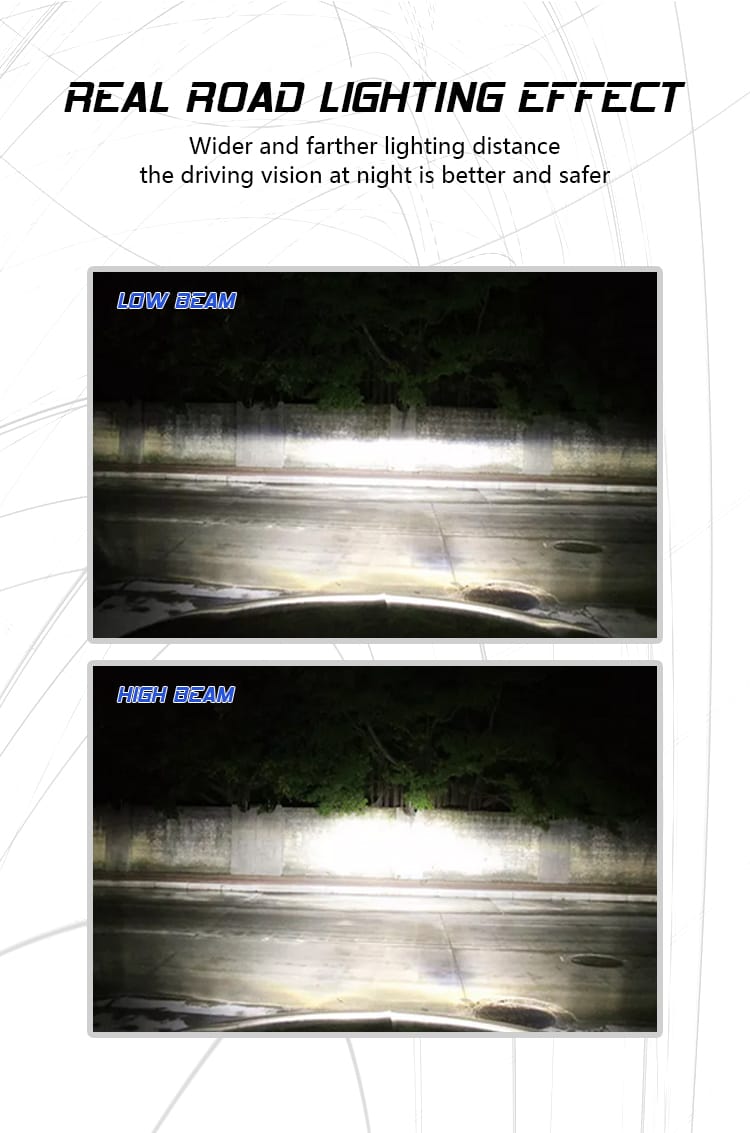 Prilight P9 PRO Faros LED H4 100W 10000LM Sistema de iluminación ...
